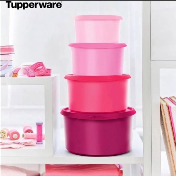 Tupperware | Kitchen | Tupperware One Touch Toppers Canisters Set Last ...